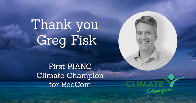 Thank you to Greg Fisk - climate champion - PIANC Australia & New Zealand
